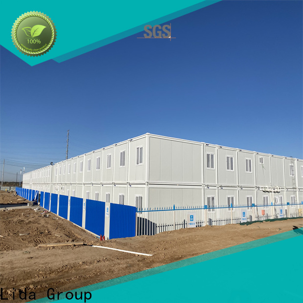 Lida Group using containers to build a house factory used as booth ...